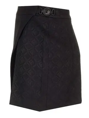 MARINE SERRE Moon Diamant Mini Skirt - Black