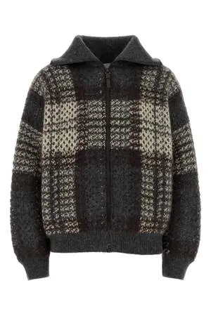 Brunello Cucinelli Embroidered Mohair Blend Cardigan - Multicolor