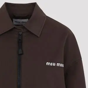 Miu Miu Cotton Blouson - Brown