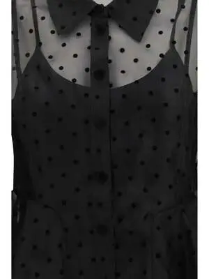 GANNI Polka Dot Organza Shirt