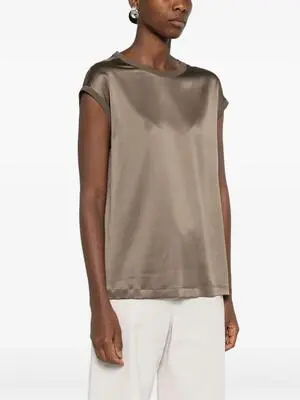 Brunello Cucinelli Silk Top - Multicolor