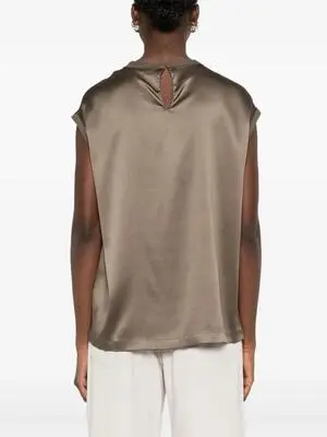 Brunello Cucinelli Silk Top - Multicolor
