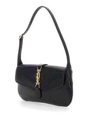 Gucci Jackie' Shoulder Bag With Adjustable Shoulder Strap And Piston Closure On The Front In Leather For - Black
