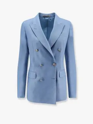Tagliatore Parigi Double-breasted Linen Blazer - Multicolor
