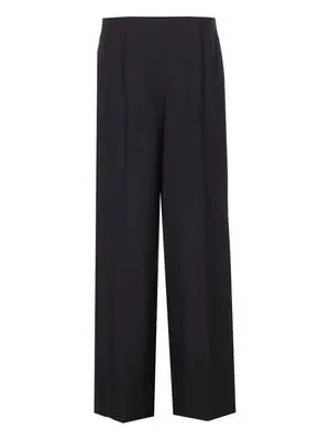 Fendi Wool Blend Tailored Trousers - Black