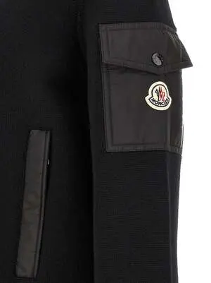 Moncler The 'padded Wool Zip-up' Cardigan