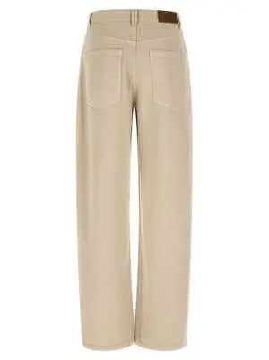 Brunello Cucinelli Garment-dyed Jeans - Cream
