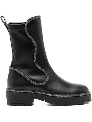 Rene Caovilla Leather Bootie
