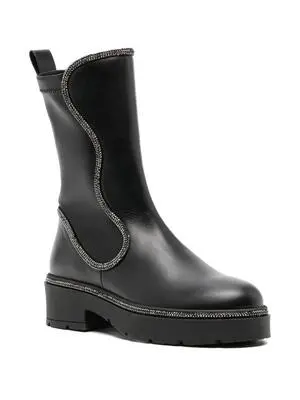 Rene Caovilla Leather Bootie