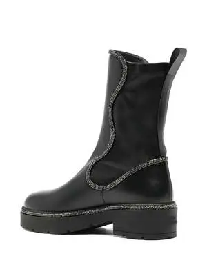 Rene Caovilla Leather Bootie