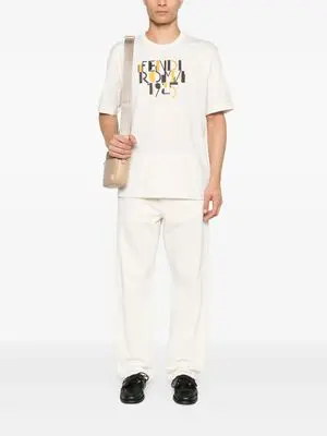 Fendi Roma 1925 Print Cotton T-shirt