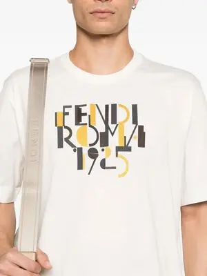 Fendi Roma 1925 Print Cotton T-shirt