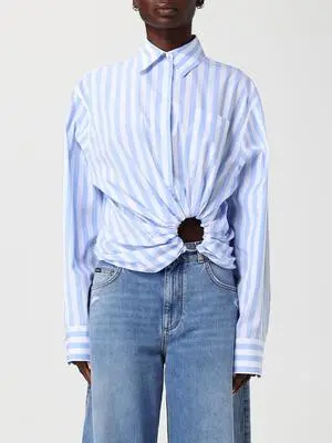 Max Mara Cut-out Striped Shirt - Multicolor