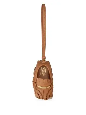 TOD'S Charm Gommino In Pelle - Brown