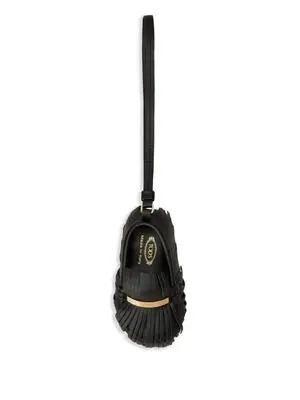 TOD'S Charm Gommino In Pelle - Black