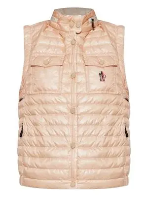 Moncler Grenoble: Gumiane Hooded Down Gilet - Multicolor