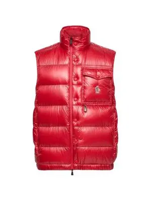 Moncler Uychi Packable Down Gilet - Red