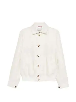 Brunello Cucinelli BRUNELLO CUCINELLI Silk Bomber Jacket Multicolor