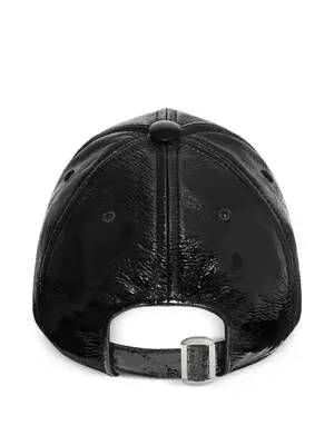 COURREGES Cap With Vinyl Ac Logo - Black