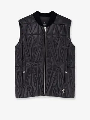 Moncler Rick Owens Geocamo Flight Leather Vest - Black