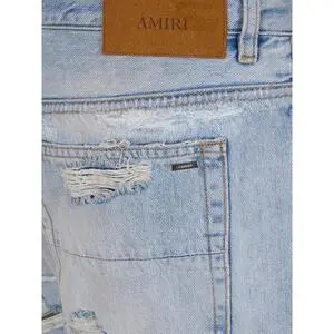 Amiri Camo Repair Straight Leg Jeans