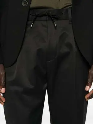 Herno Drawstring-waistband Tapered Leg Trousers