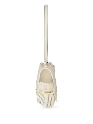 TOD'S Charm Gommino In Pelle - White
