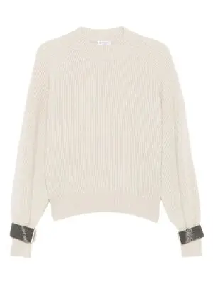 Brunello Cucinelli Cashmere Ribbed Sweater - Multicolor