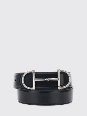 Gucci Horsebit Smooth Calfskin Belt With Interlocking Closure - Black
