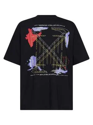 Off-White Black Jersey Archigeography Arrow Skate T-shirt