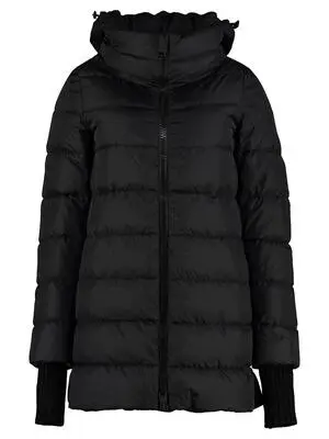 Herno Hooded Zip-up Padded Jacket - Black