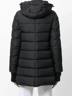 Herno Hooded Zip-up Padded Jacket - Black