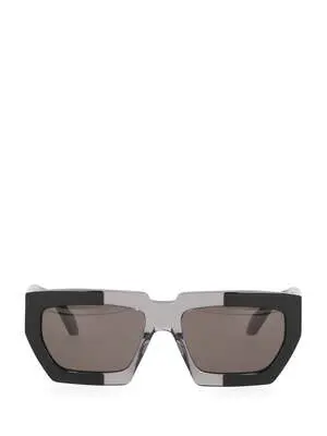 Alaïa Oversized Two-tone Sunglasses - Black
