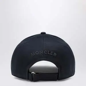Moncler Baseball Cap With Front Patch In Cotton