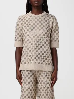 Gucci Gg Wool Sweater - Cream