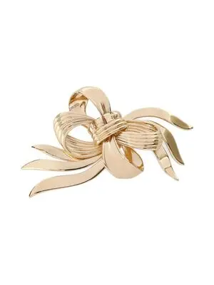 Miu Miu Tourbillon Metal Brooch - Silver