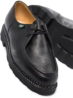Paraboot Michael Smooth Leather Derbies - Black