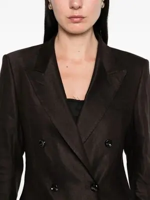 Tagliatore Parigi Double-breasted Linen Blend Blazer