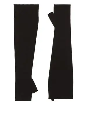 Dolce & Gabbana Rib Knit Gloves - Black