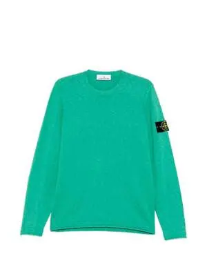 Stone Island Stocking Stitch Organic Cotton Nylon Crewneck - Multicolor