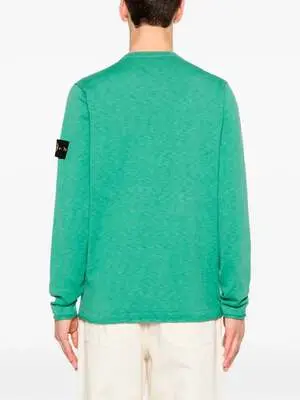 Stone Island Stocking Stitch Organic Cotton Nylon Crewneck - Multicolor