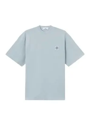 Stone Island T-shirt With Logo Patch - Gray