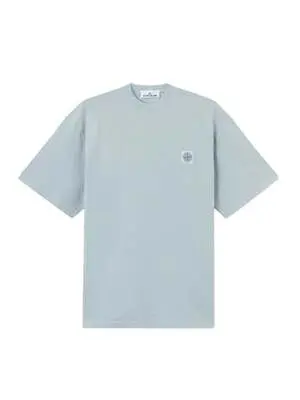 Stone Island T-shirt With Logo Patch - Gray