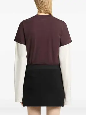 COURREGES Embroidered Logo T-shirt - Red