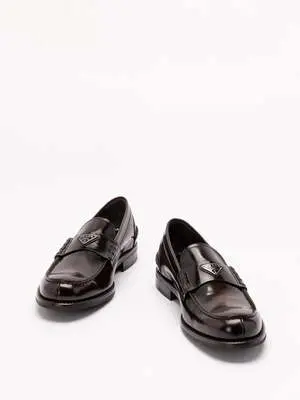 Prada Brushed Leather Loafers