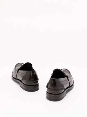 Prada Brushed Leather Loafers