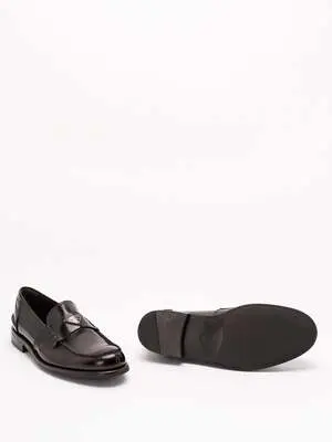 Prada Brushed Leather Loafers