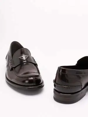 Prada Brushed Leather Loafers