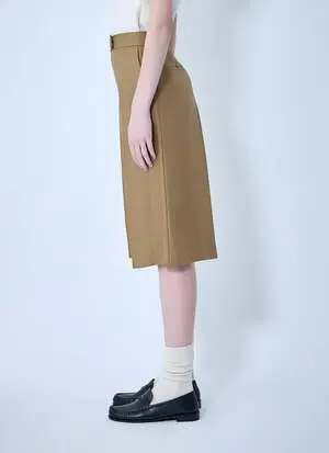 Max Mara Linen Bermuda Shorts - Brown