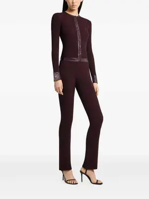 COURREGES Ribbed Cardigan With Vinyl Trim